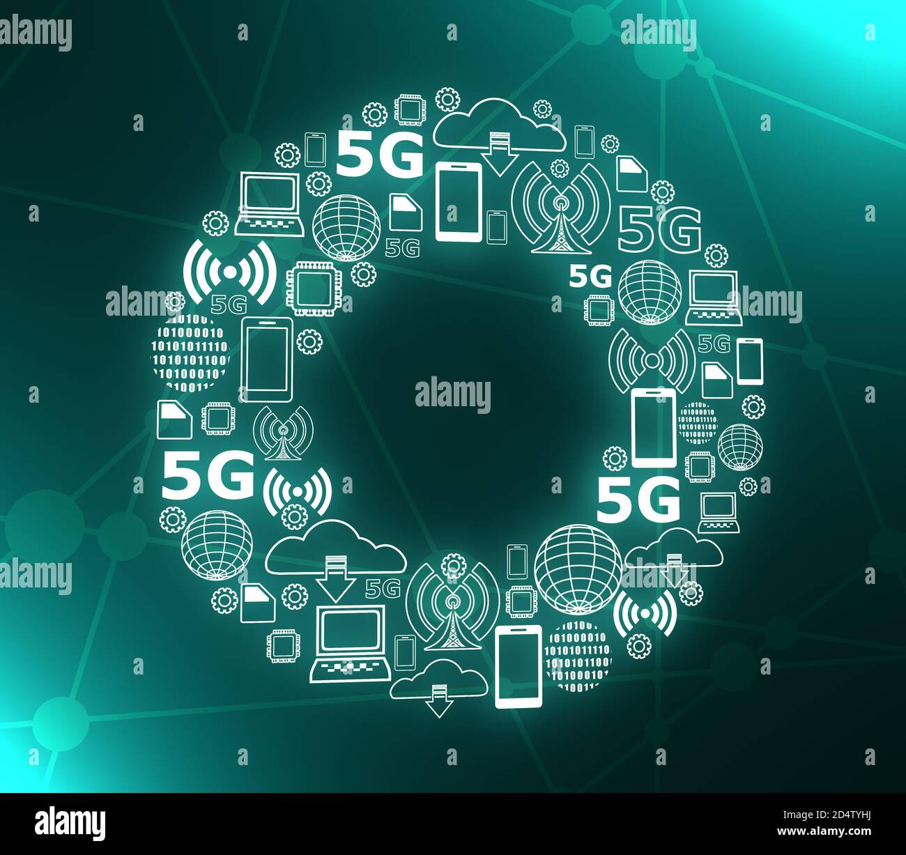 5G technology background Stock Photo - Alamy