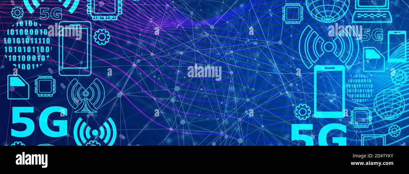 5G technology background Stock Photo - Alamy