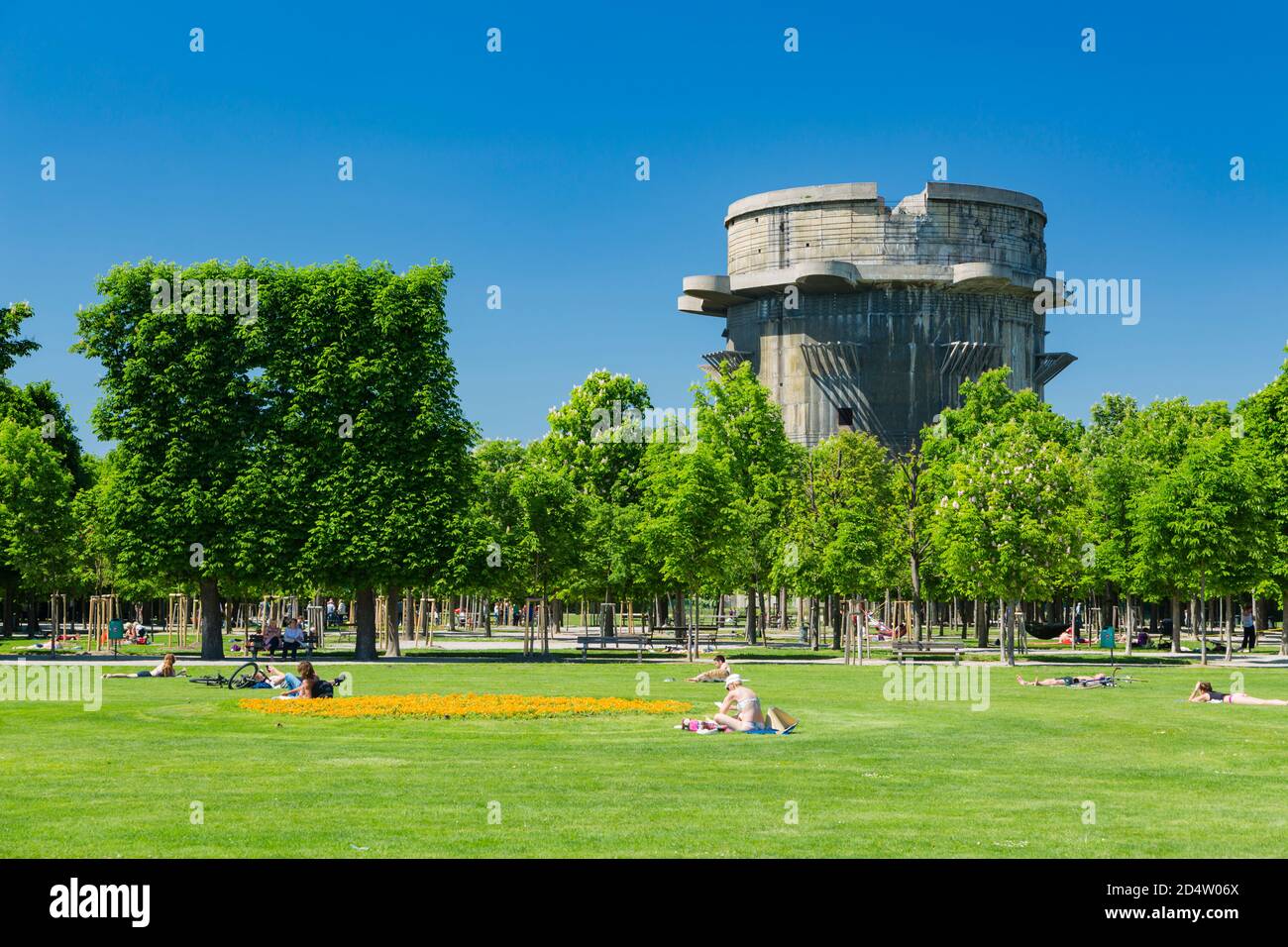 VIENNA - MAY 6: One of the famous flak towers from the second world war ...