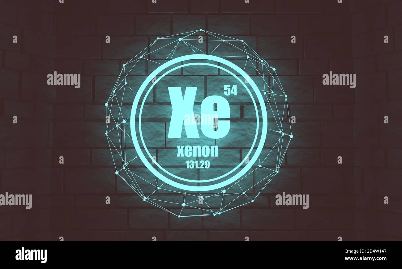 Xenon chemical element Stock Photo - Alamy