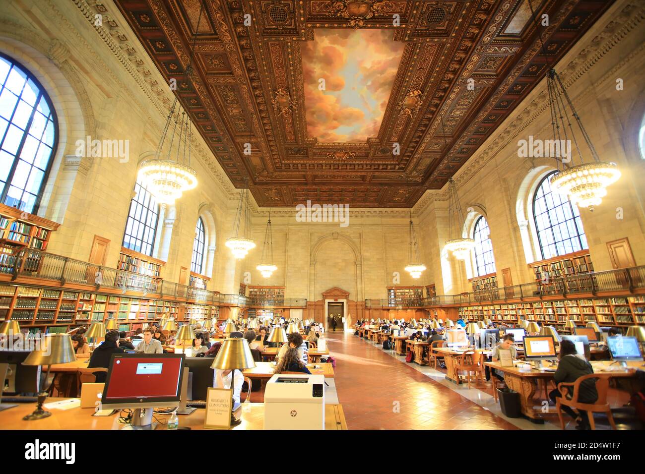 rose main reading room at new york public library Stock Photo - Alamy