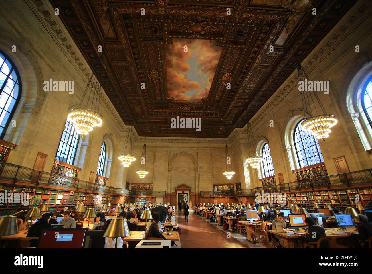 rose main reading room at new york public library Stock Photo - Alamy