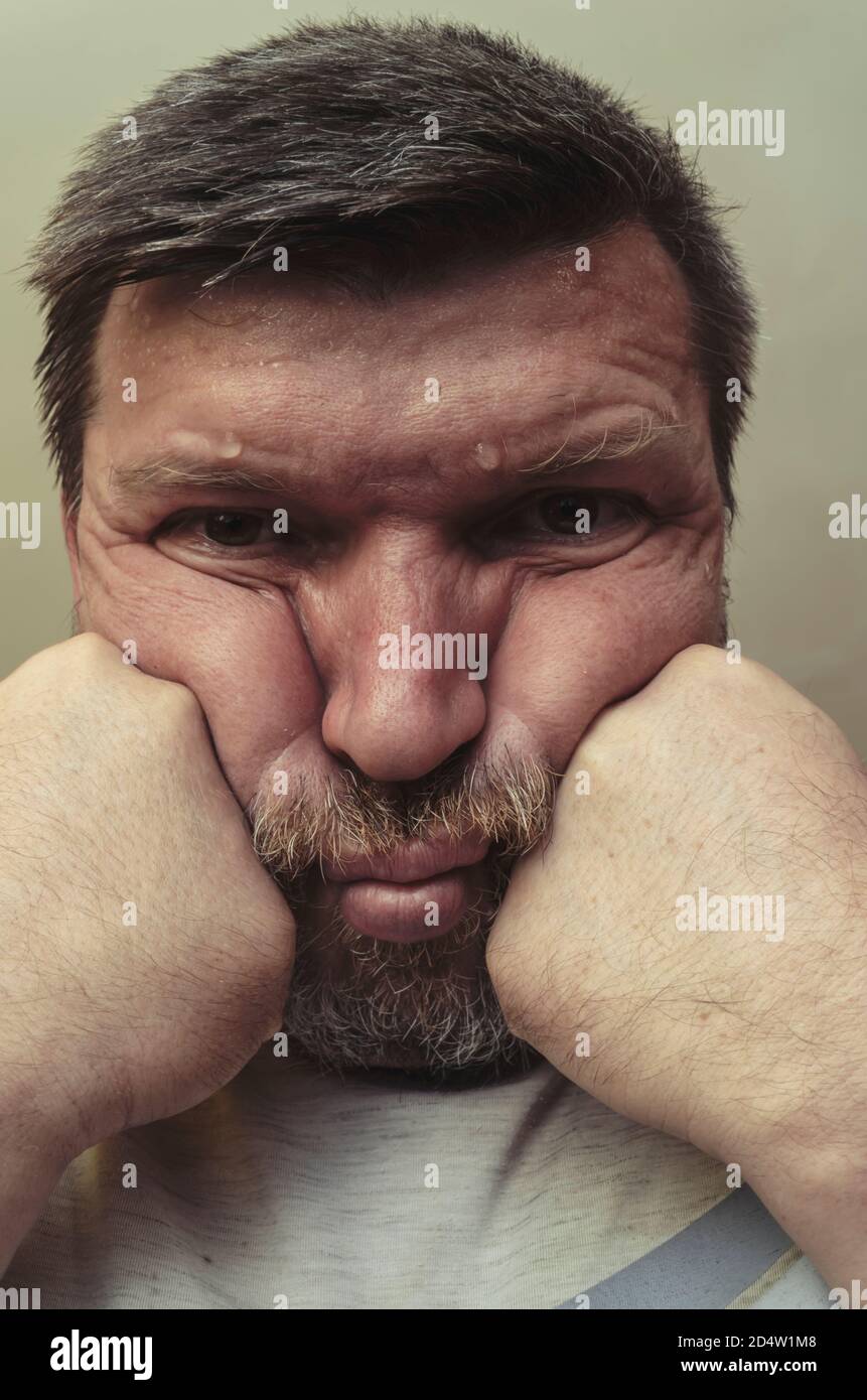 Beads of sweat hi-res stock photography and images - Alamy