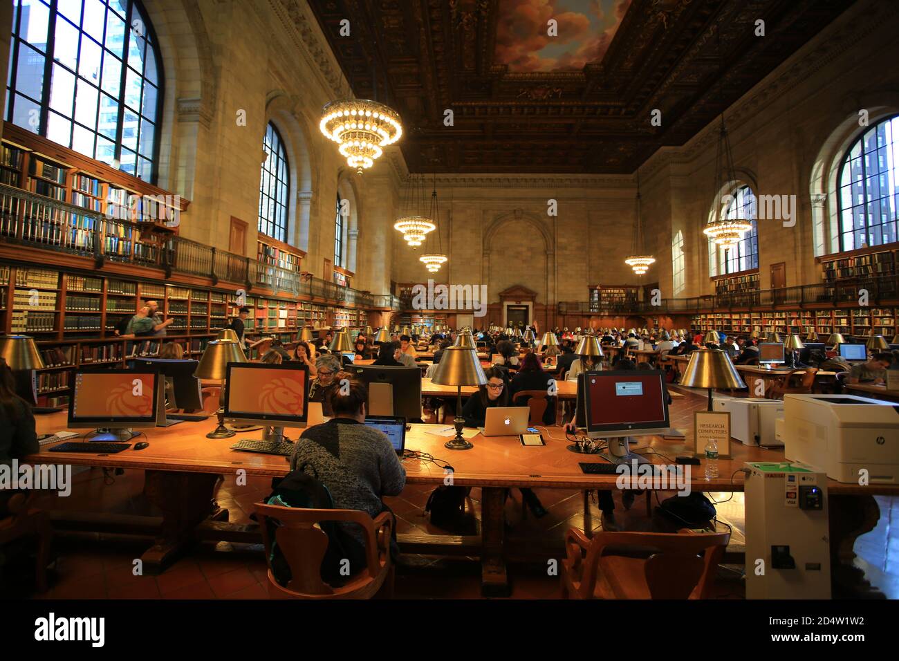 rose main reading room at new york public library Stock Photo - Alamy
