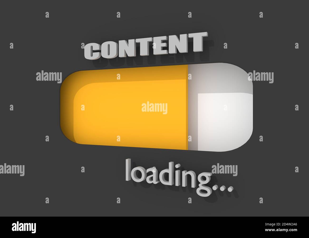 Content loading bar Stock Photo - Alamy