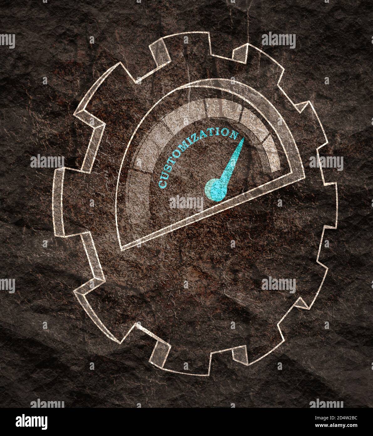 Customization scale illustration Stock Photo - Alamy