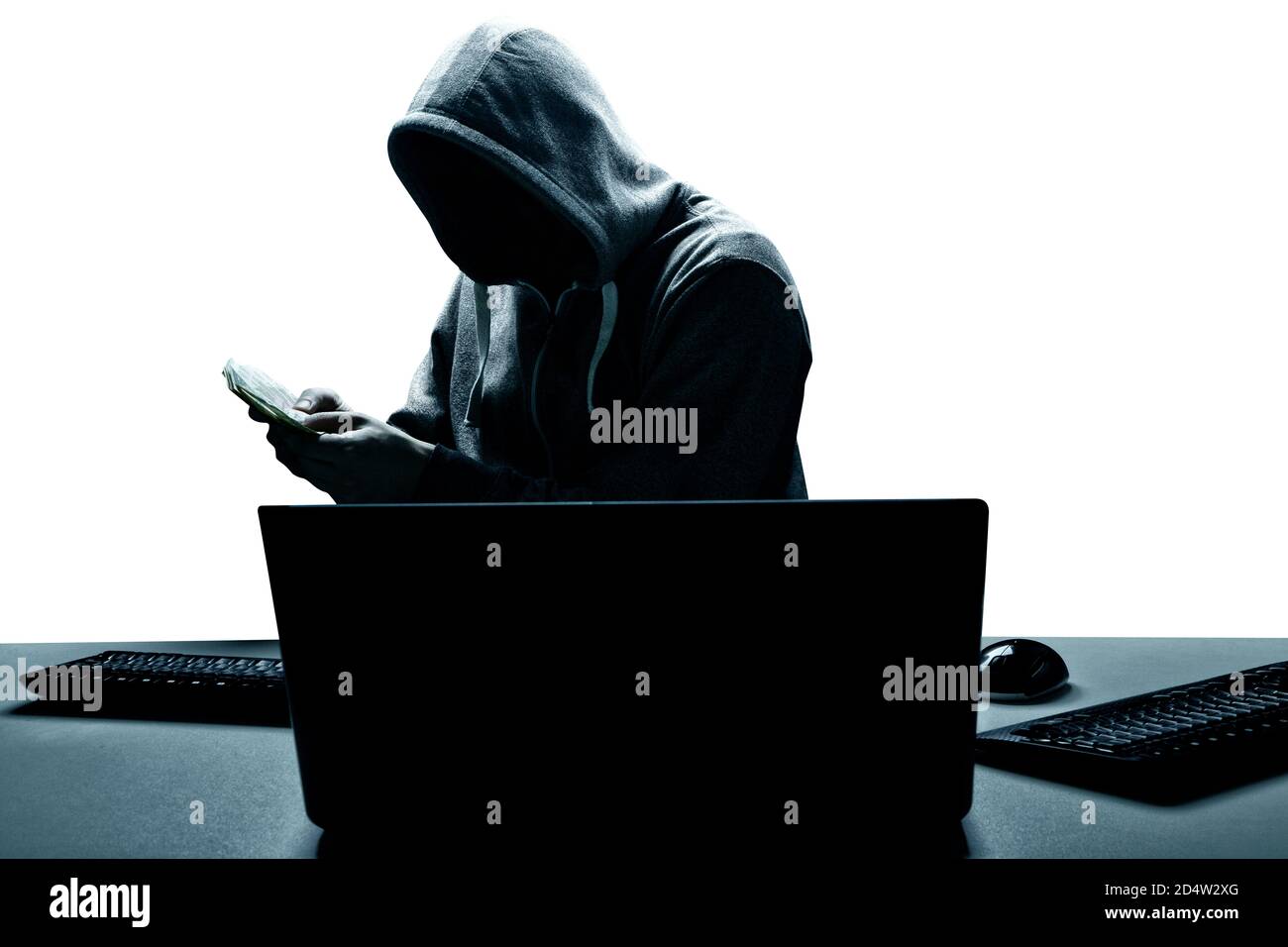 Hacker prints a code on a laptop keyboard to break into a cyberspace ...