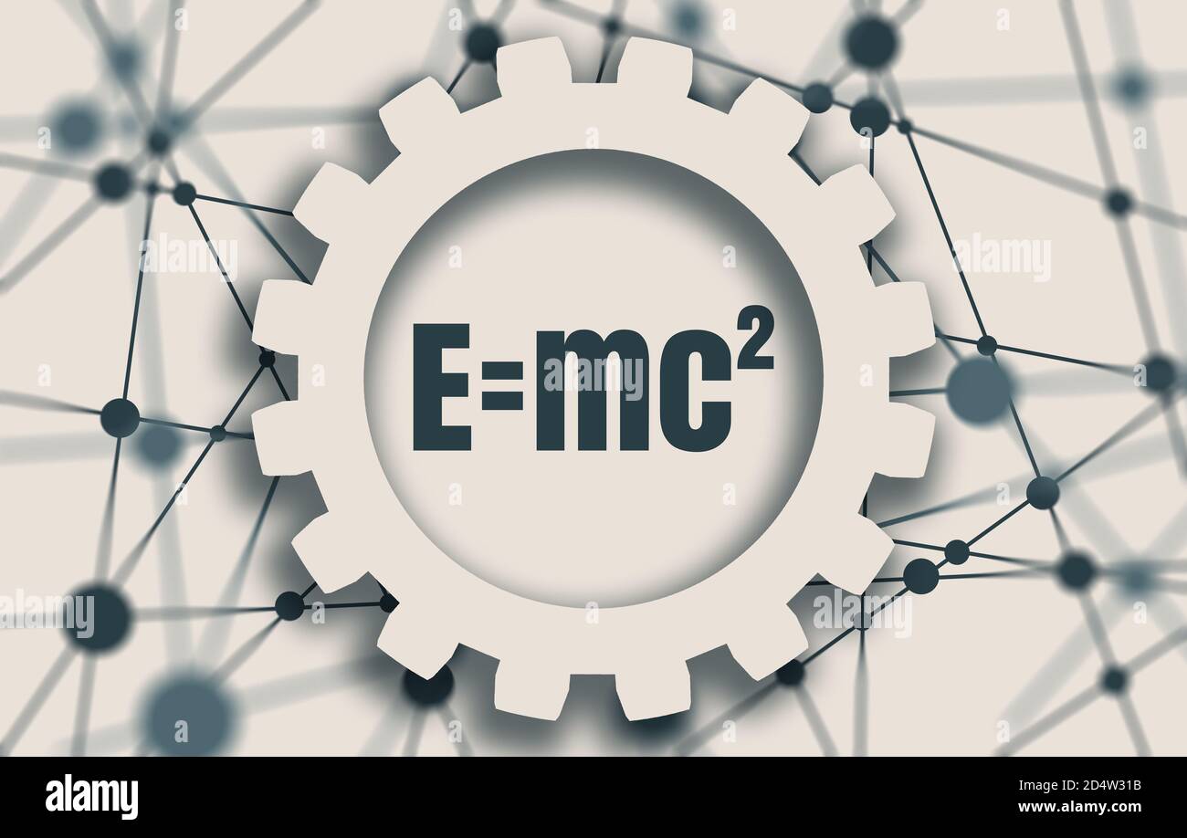 Physical formula of mass and energy equivalence Stock Photo - Alamy