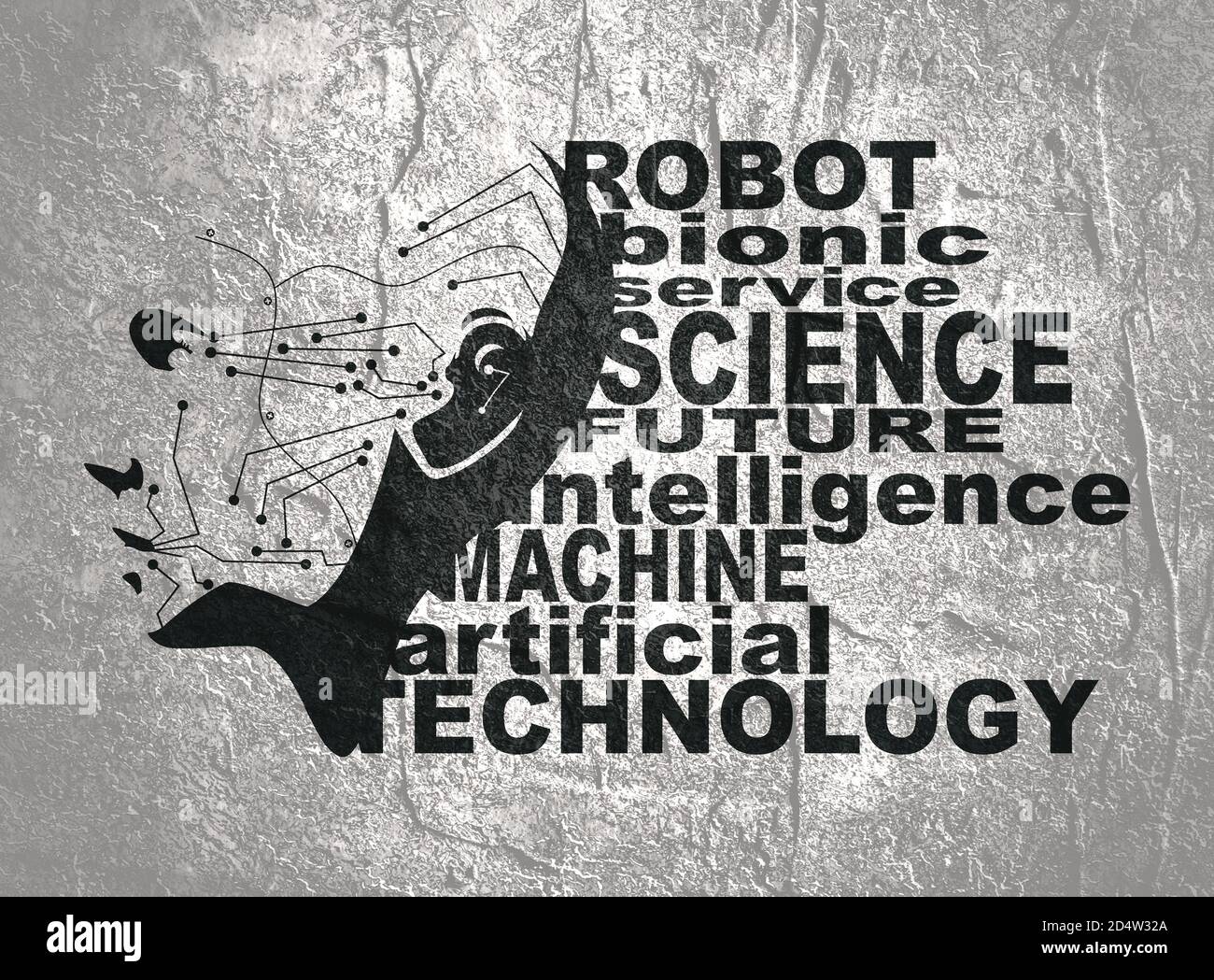 Abstract humanoid robot Stock Photo - Alamy