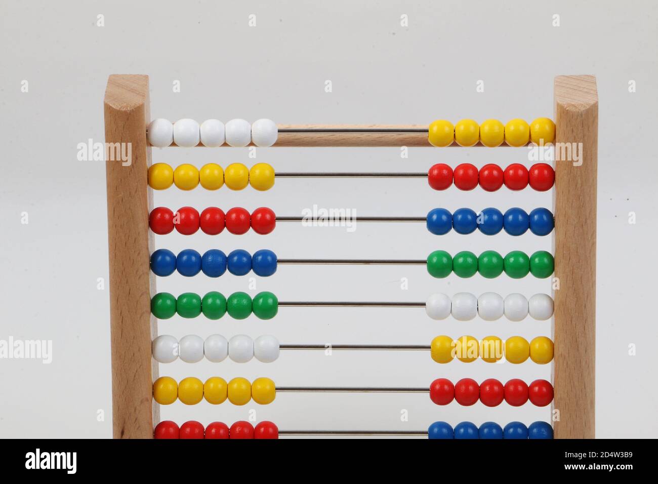 Colorful children abacus toy on a white background Stock Photo - Alamy