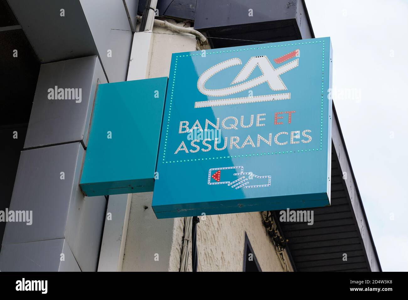 Bordeaux , Aquitaine / France - 10 01 2020 : ca credit agricole logo ...
