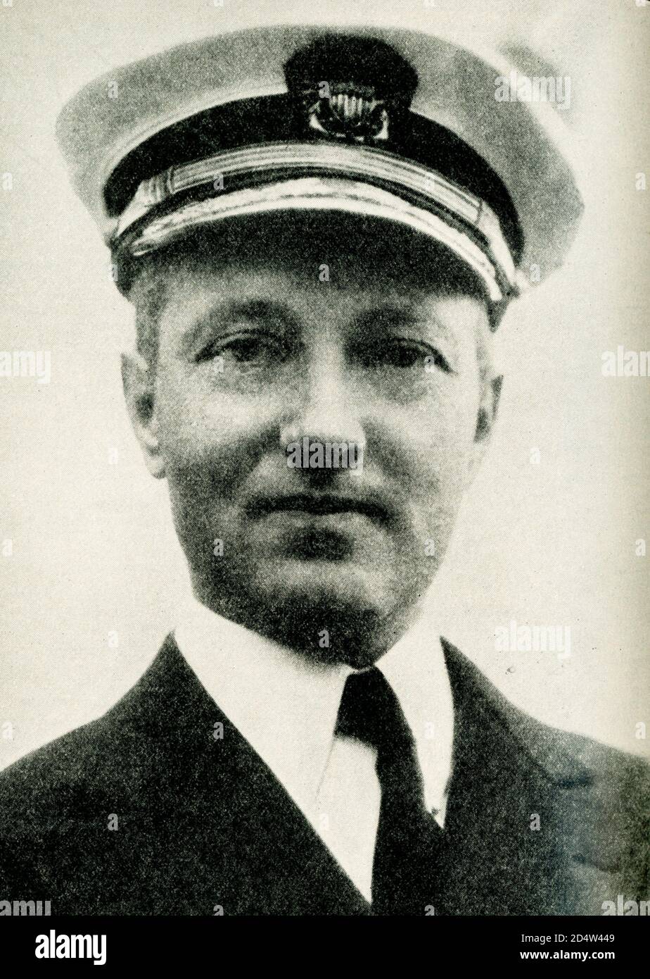 The contemporary caption reads: Leader of Latest Antarctic expedition ...