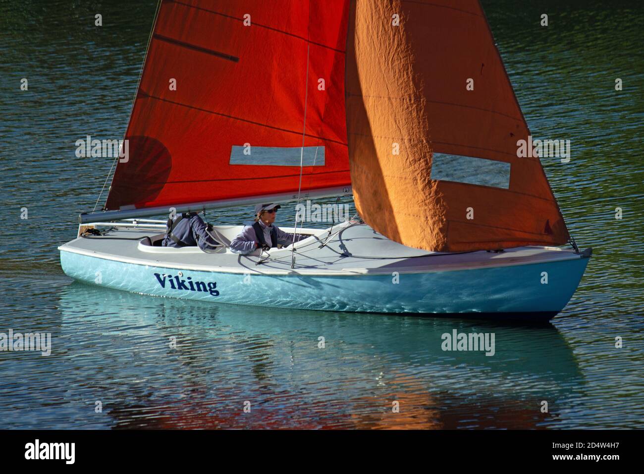 Fixed keel sailing on Preston Dock Stock Photo - Alamy