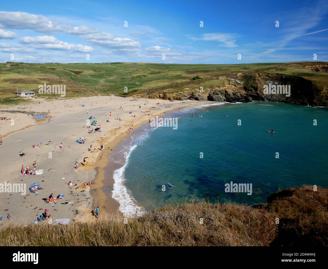 Church Cove and The Towans, Gunwalloe, Cornwall Stock Photo - Alamy
