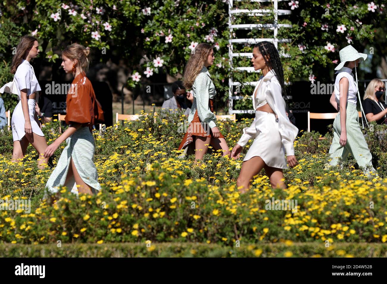 Models present creations portuguese fashion hi-res stock photography ...