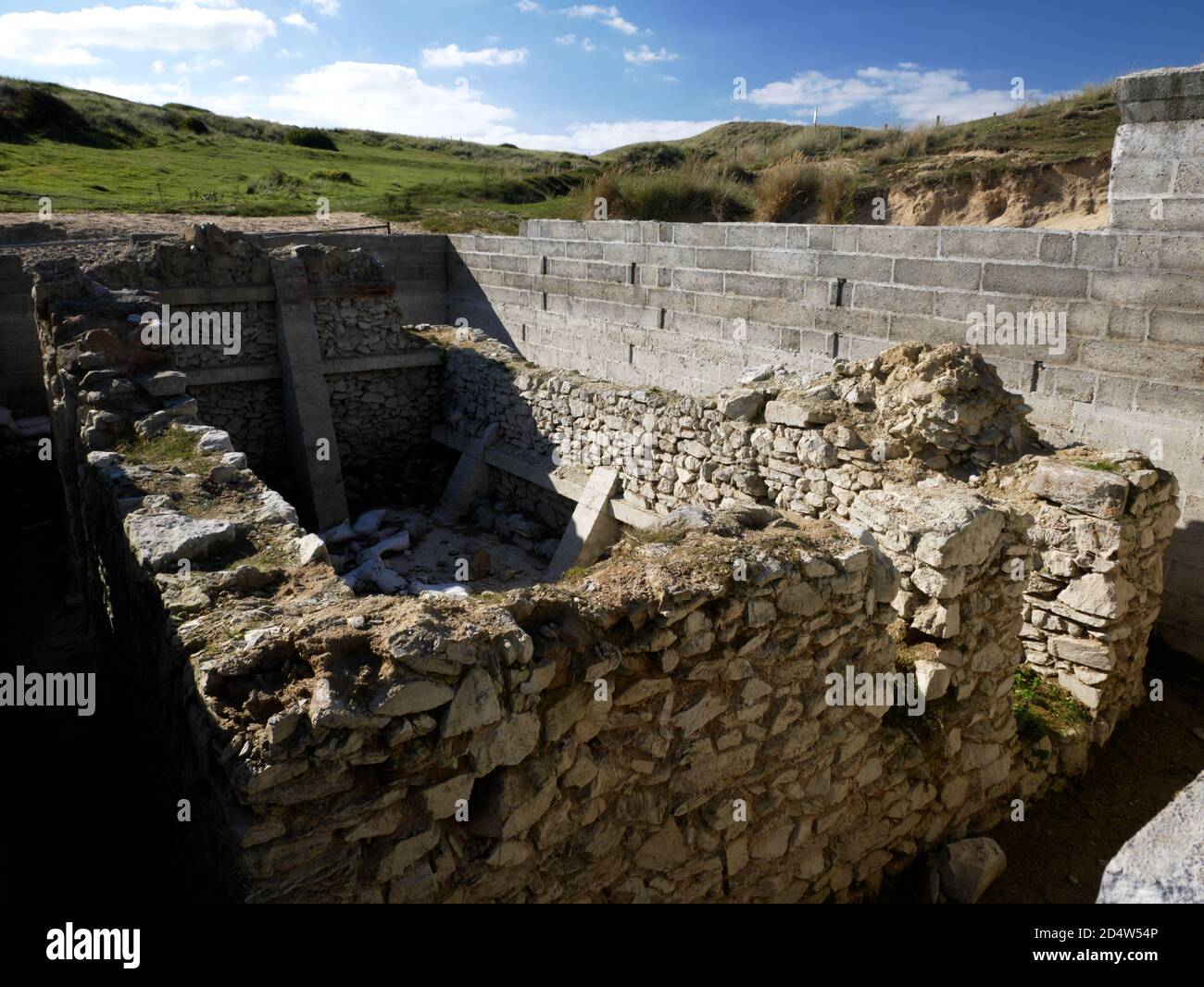 St Piran's Oratory, Perranporth, Cornwall, one of the oldest Christian ...