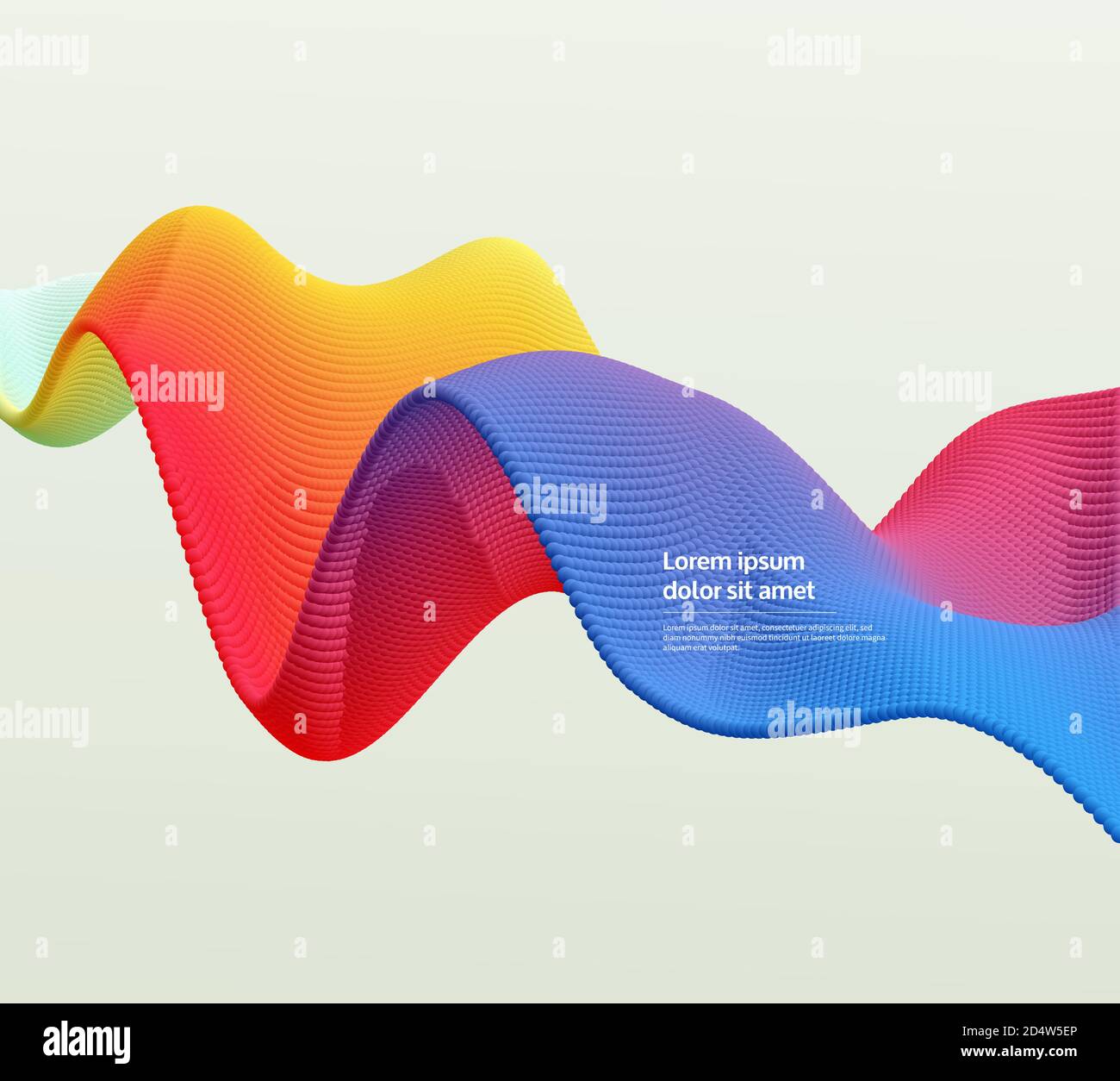 3d Wavy Background Array With Dynamic Emitted Particles A Wave Formed