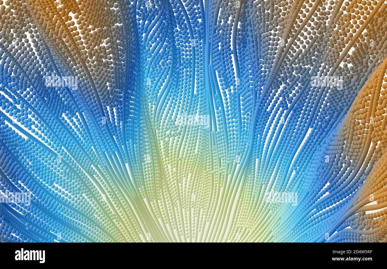 Liquid paint abstraction. Art design. Texture with dynamic particles ...