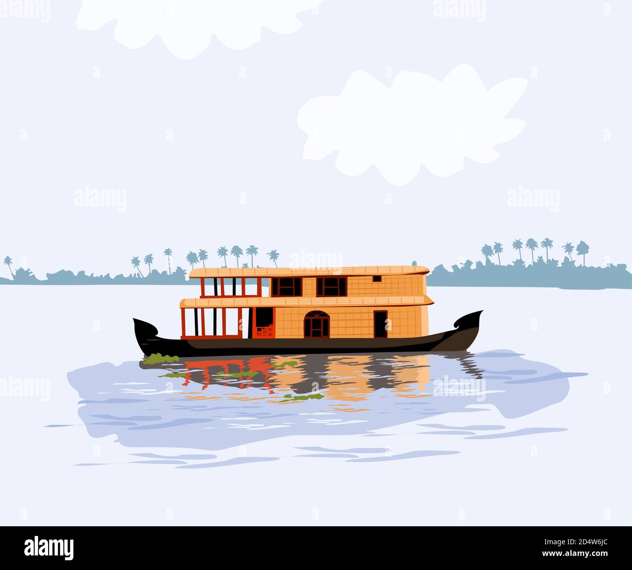 Houseboat Drawing