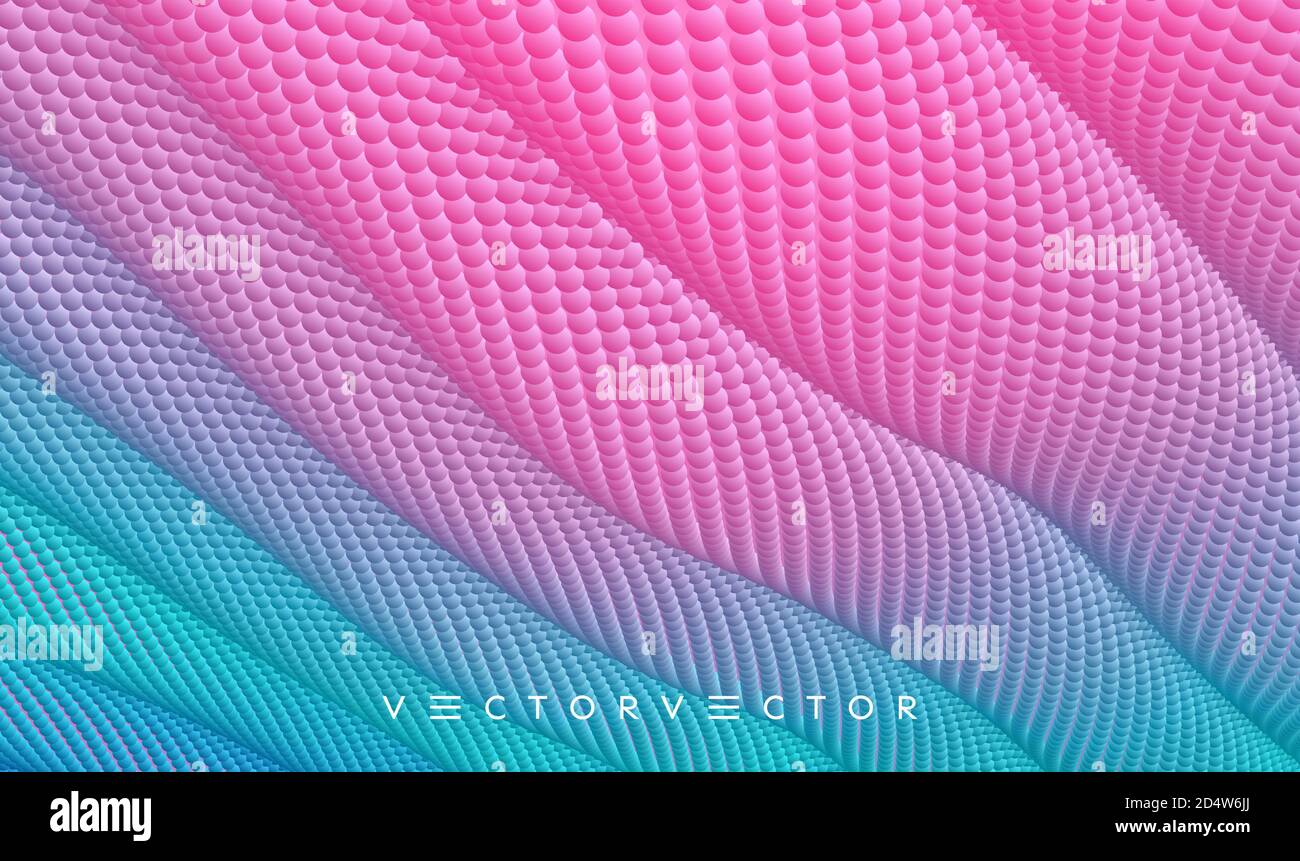 Abstract background with dynamic particles. Texture. 3d vector ...