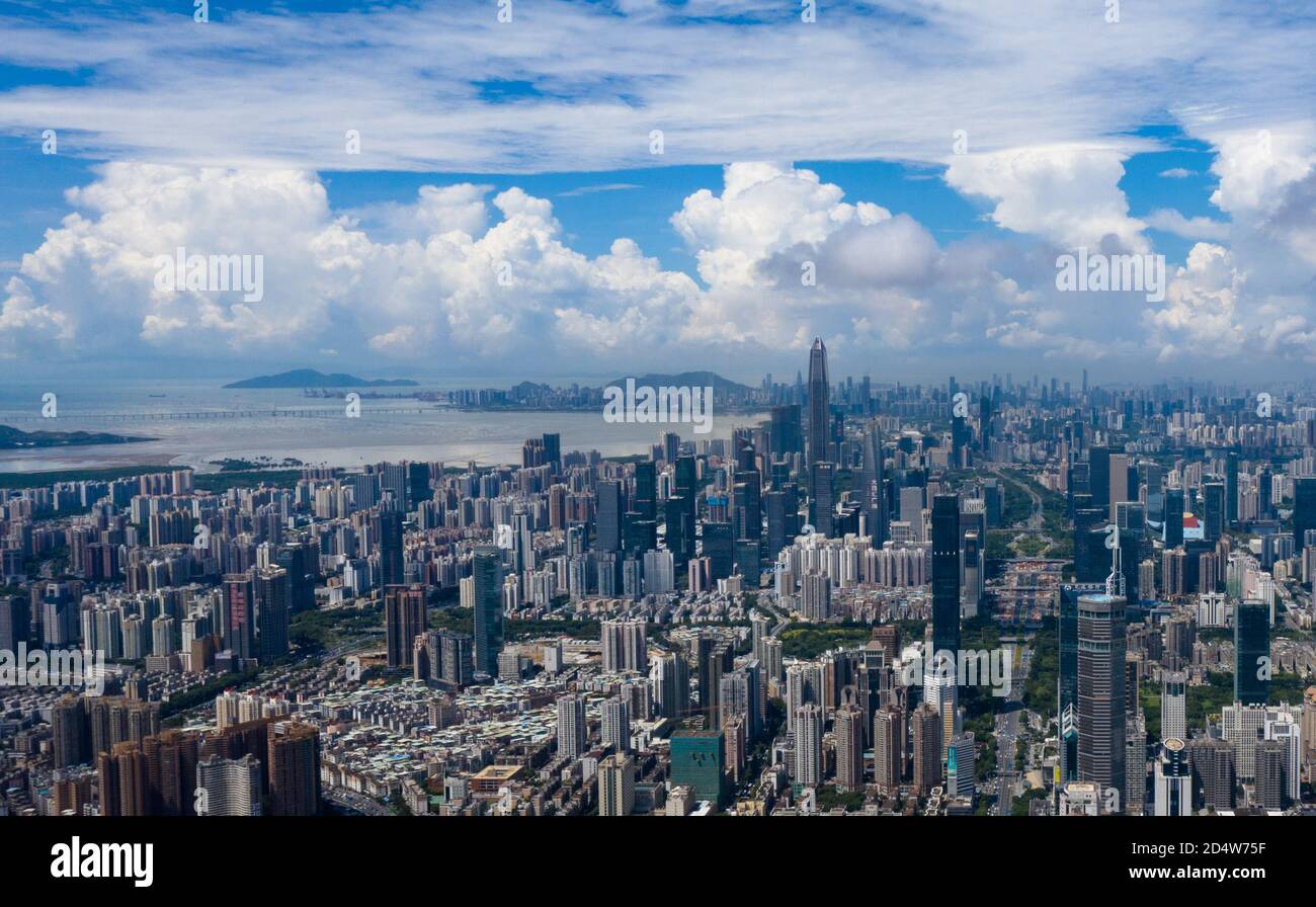 Shenzhen. 11th Sep, 2020. Aerial photo taken on Sept. 11, 2020 shows a ...