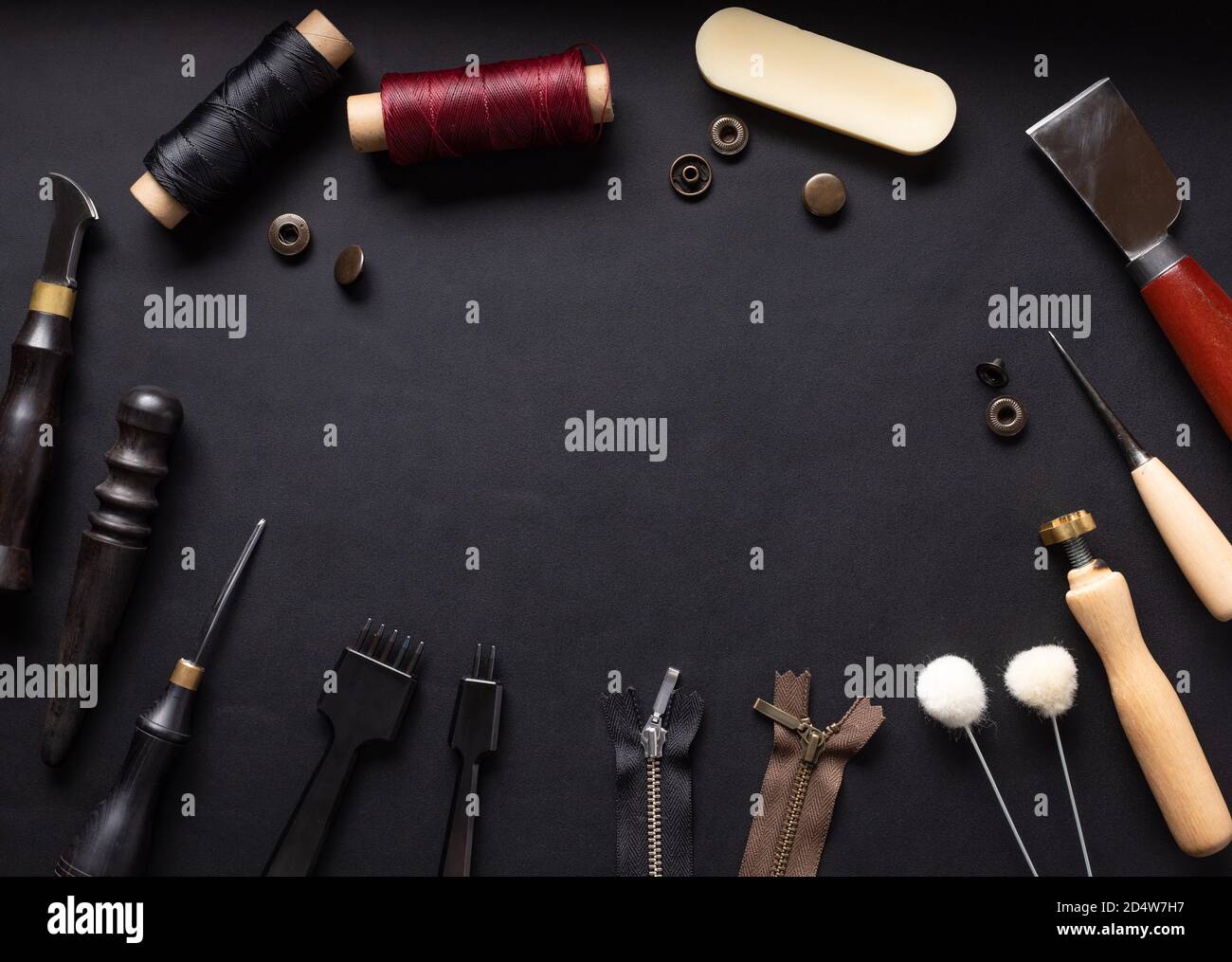 Leather manufacturing tools hi-res stock photography and images - Alamy