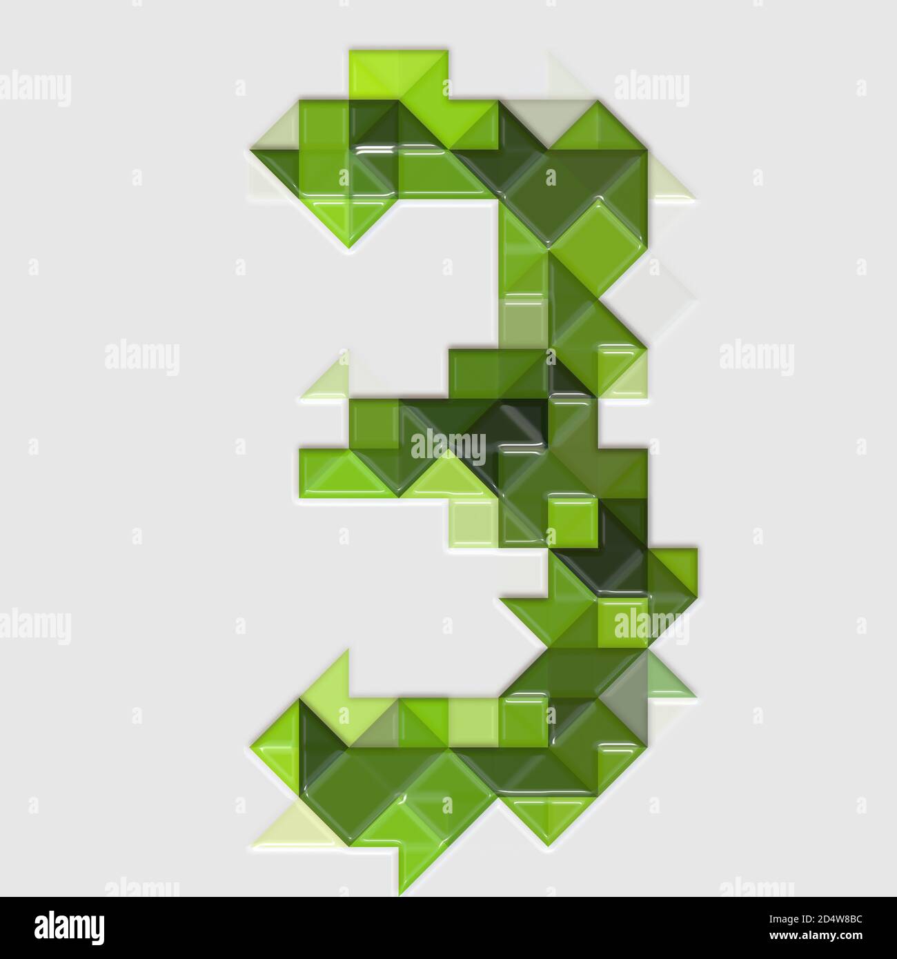 Glossy Tiles Numbers Stock Photo - Alamy