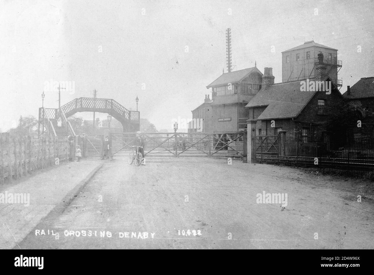 Denaby Main railway crossing Stock Photo - Alamy