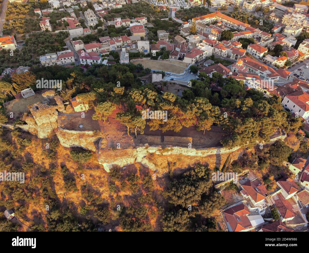 Kalamata greece aerial castle hi-res stock photography and images - Alamy