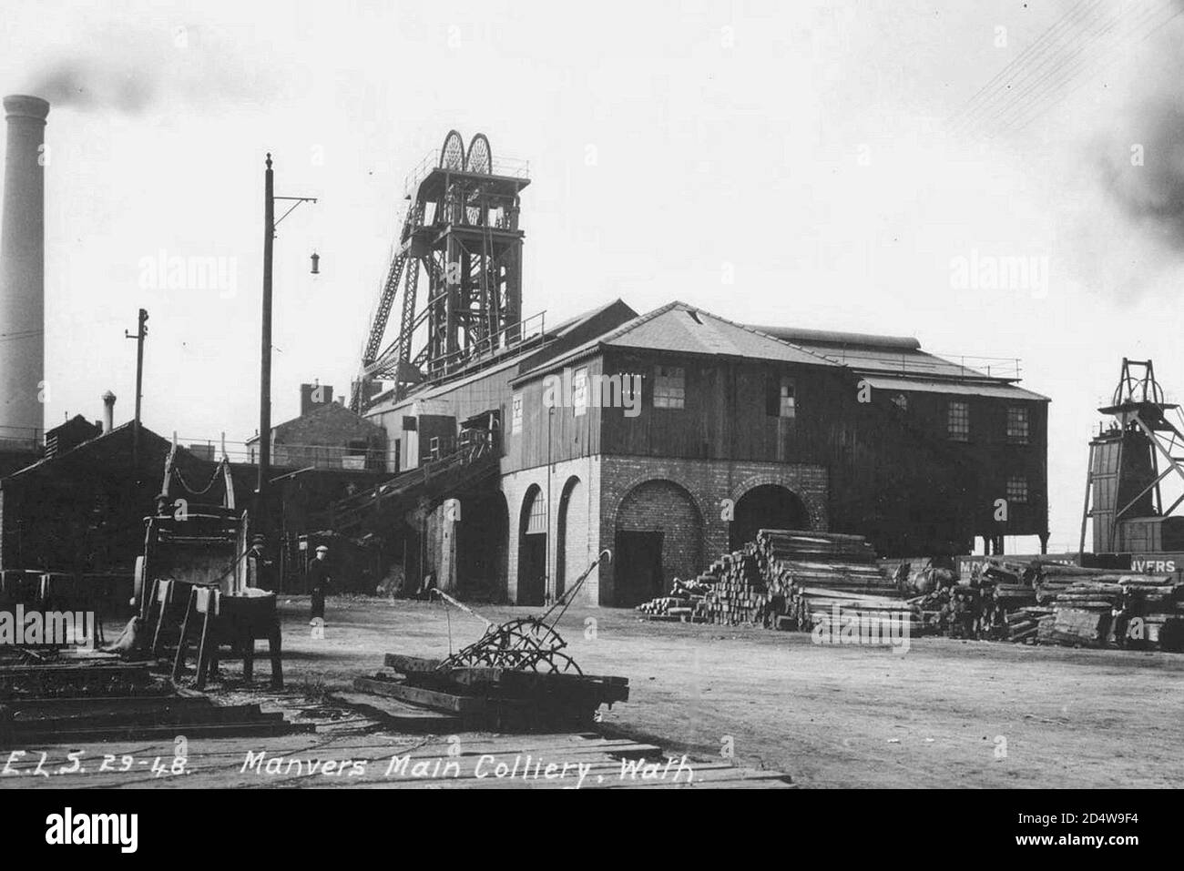 Manver main colliery Stock Photo - Alamy