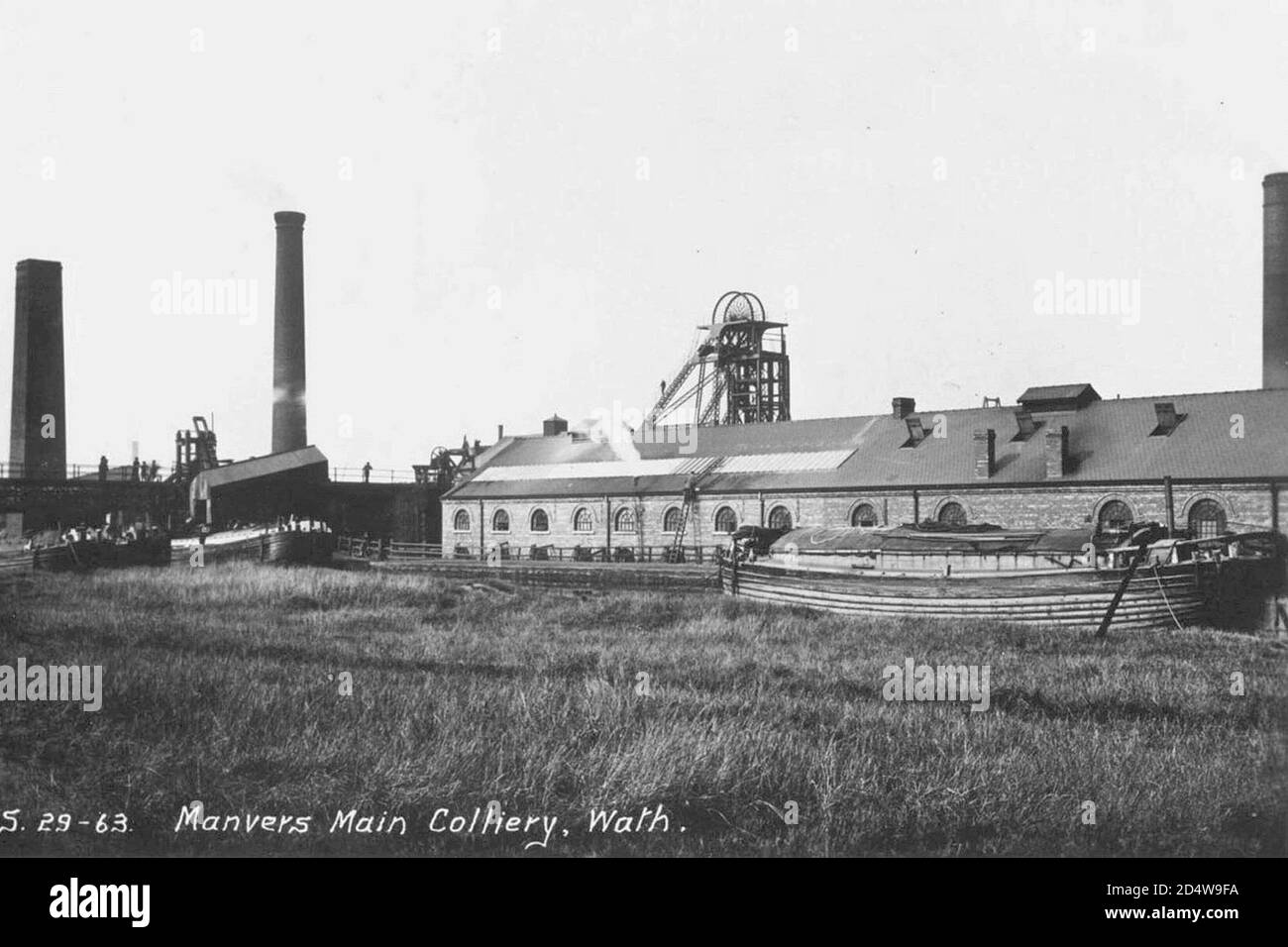 Manver main colliery Stock Photo - Alamy