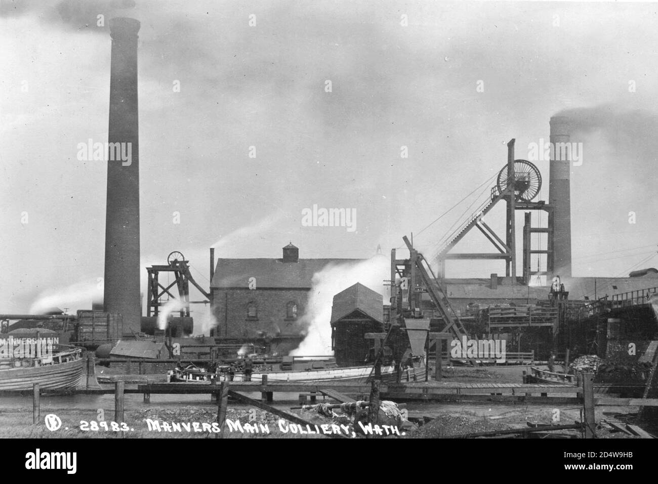 Manver main colliery Stock Photo - Alamy