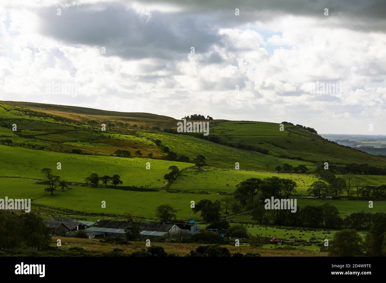 High view point looking towards the Fylde coast Stock Photo - Alamy