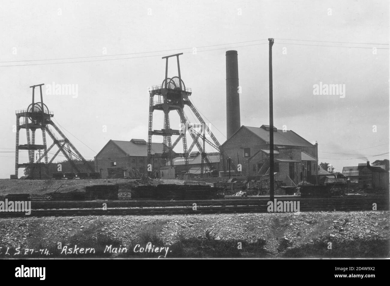 Askern main colliery Stock Photo - Alamy