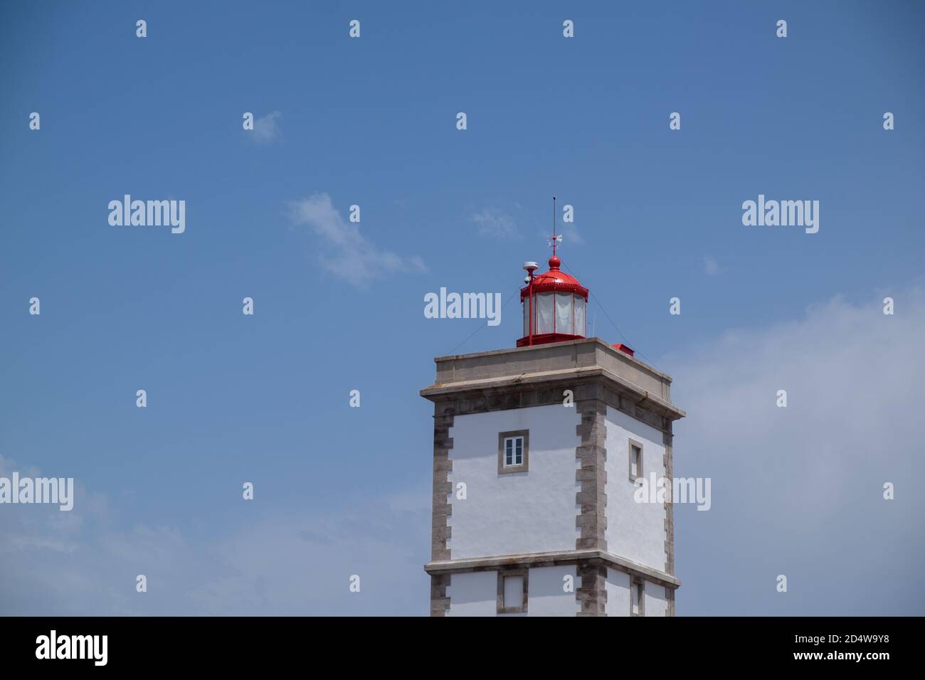 Low angle shot of the Cabo da Roca Lighthouse in Peniche, Portugal ...