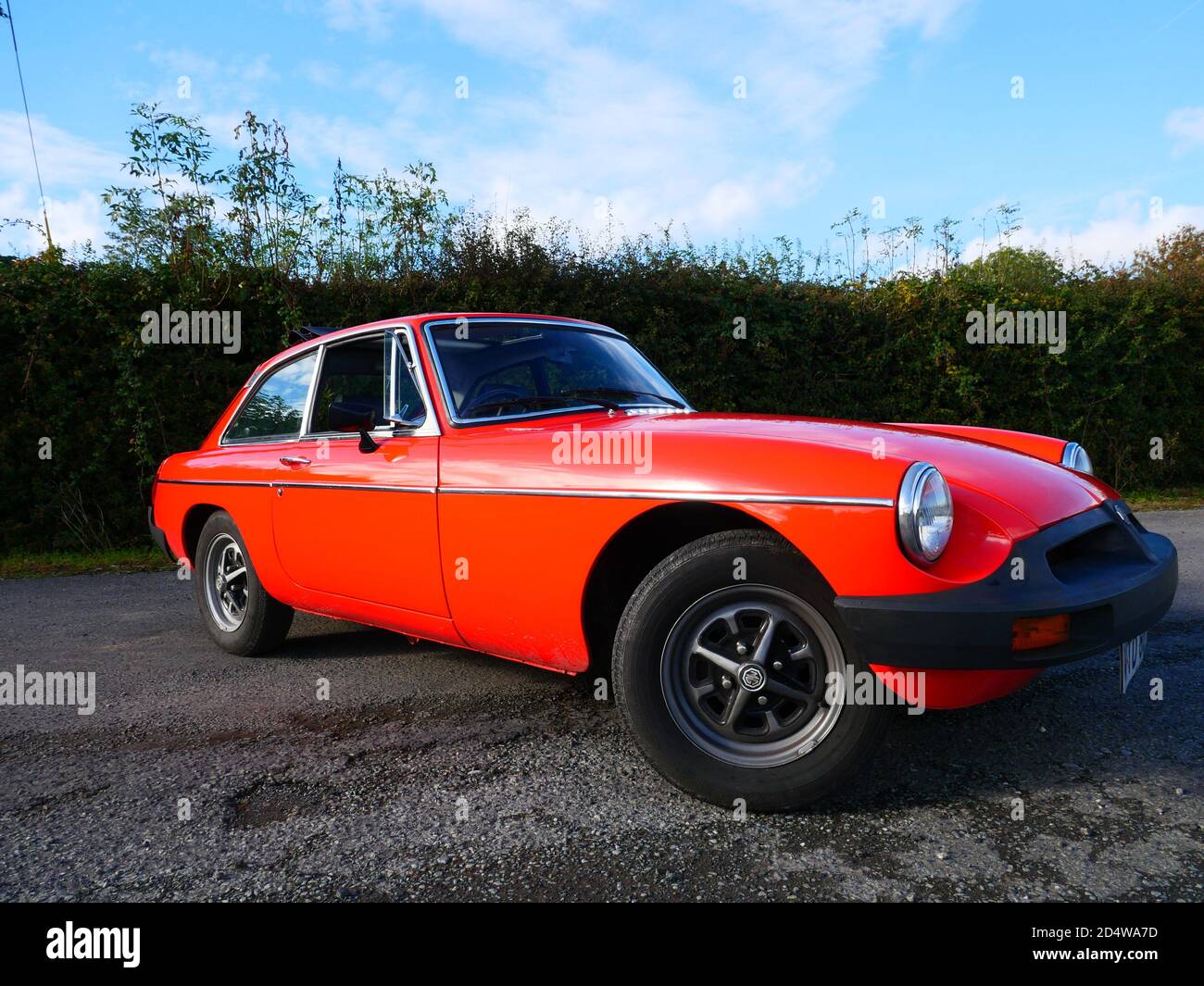 A red 1979 MG MGB GT Stock Photo - Alamy