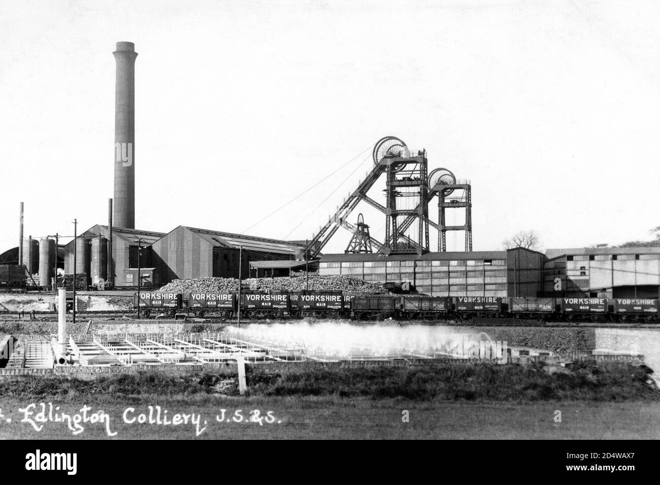 Colliery pit Black and White Stock Photos & Images - Alamy