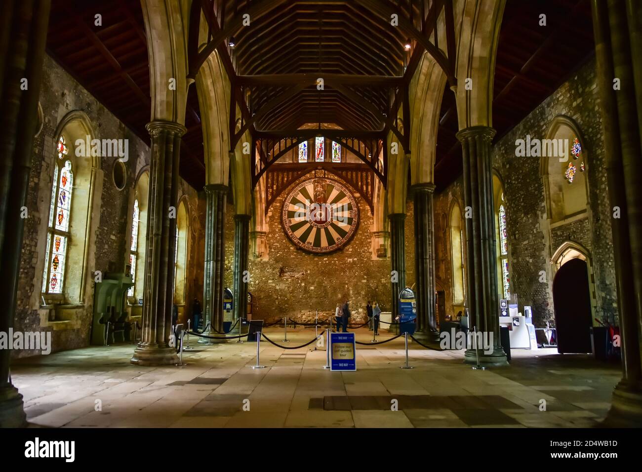 Great Hall of Winchester Castle, a medieval building in Winchester ...