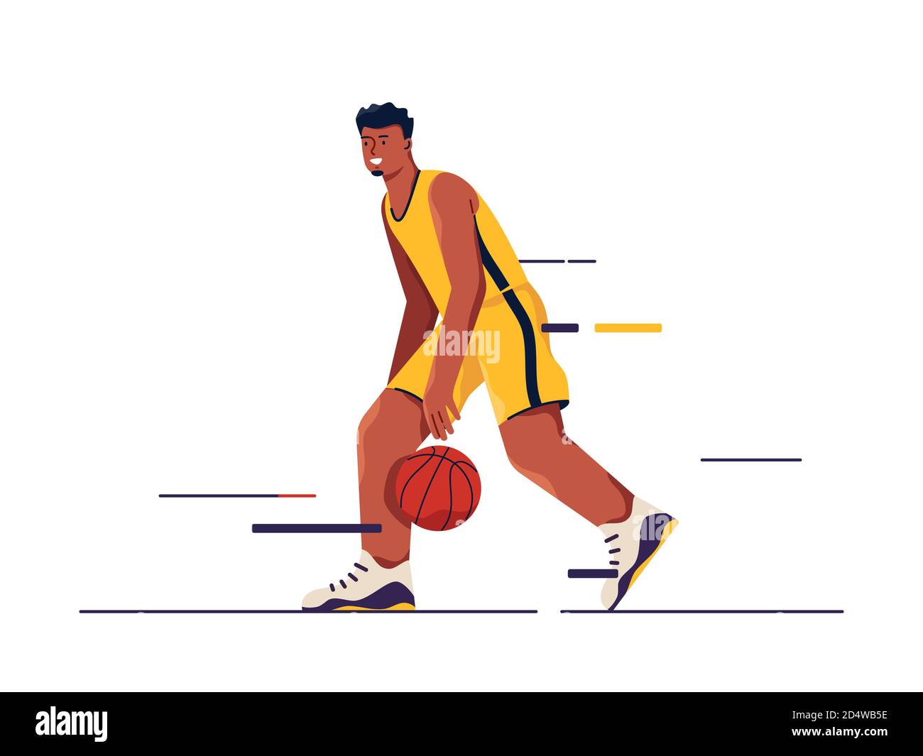 Boy basketball player cartoon illustration Cut Out Stock Images ...