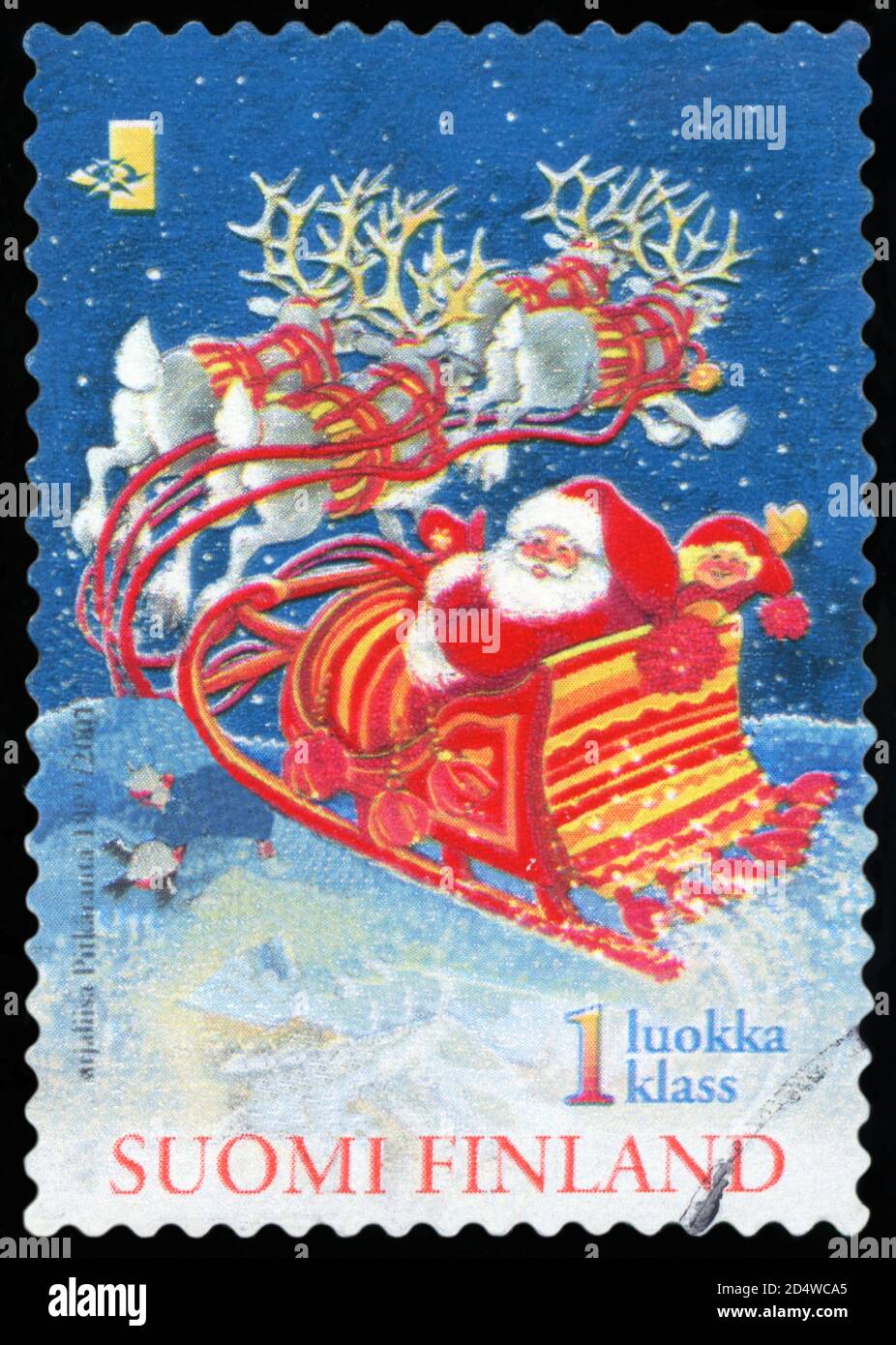 Postage Stamp - Santa Claus Joulupukki Stock Photo - Alamy