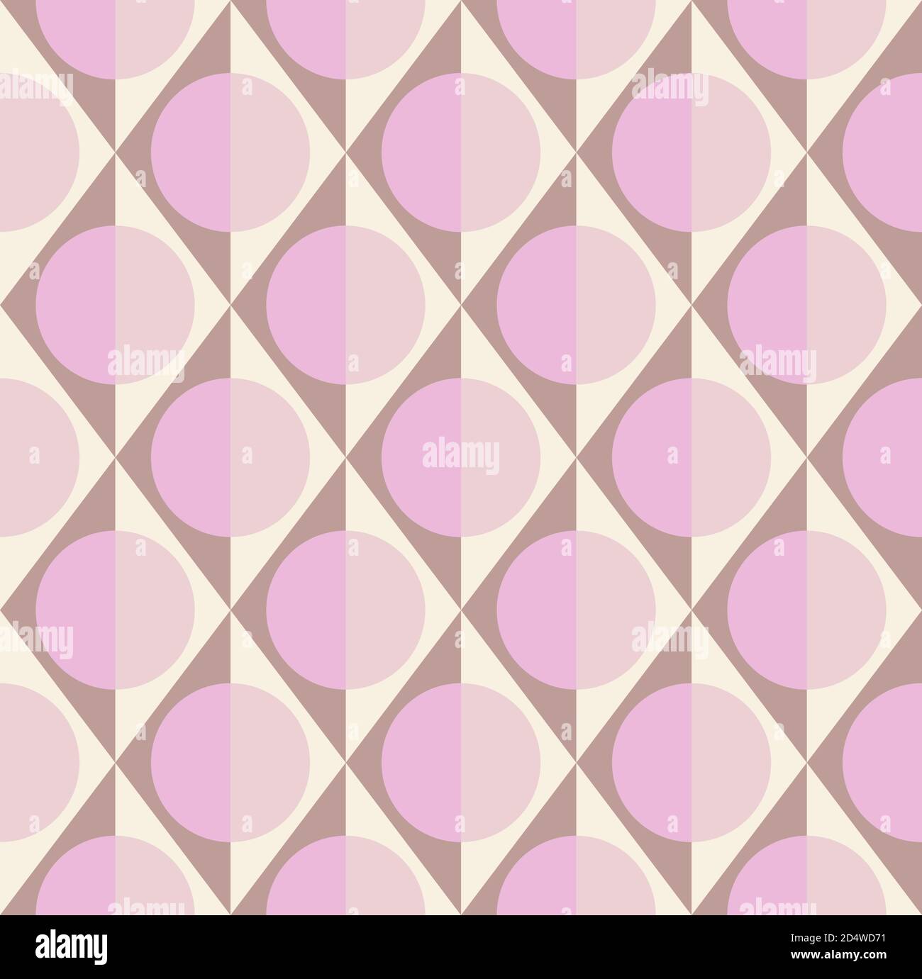 Simple geometric seamless pattern of rhombuses, triangles and circles ...