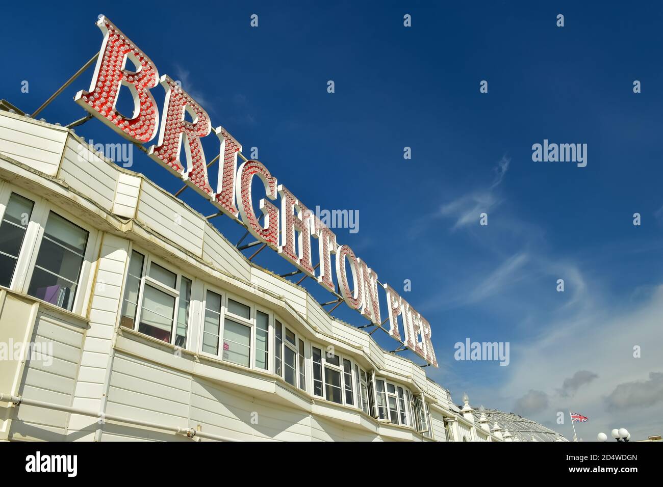 Palace Pier is a pleasure pier in Brighton, England Stock Photo - Alamy