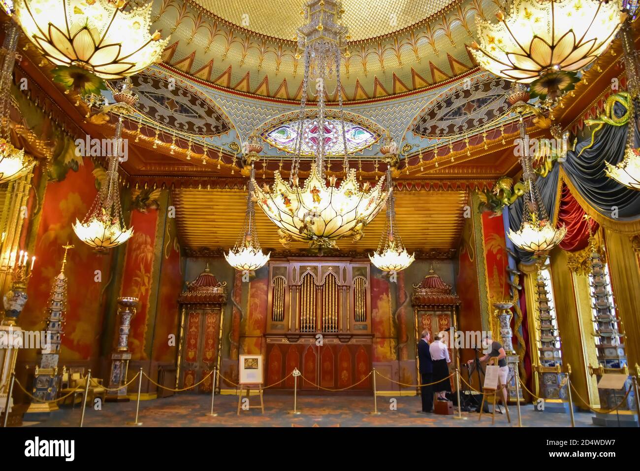 The Music Room at Royal Pavilion in Brighton, England Stock Photo - Alamy