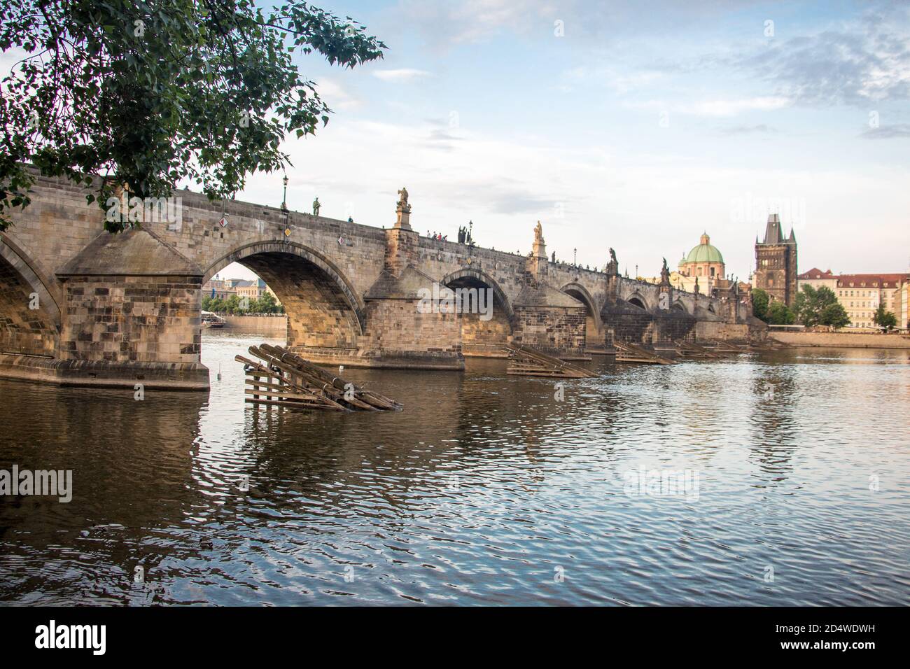 Charles bridge at sunset hi-res stock photography and images - Alamy