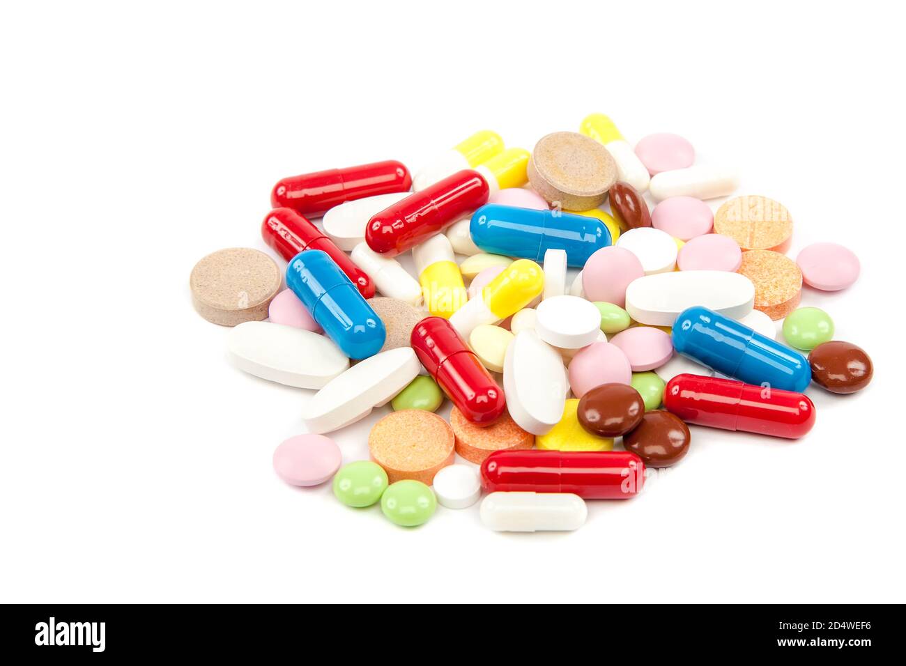 Pills, capsules isolated on white background. Medicaments. Medicines ...