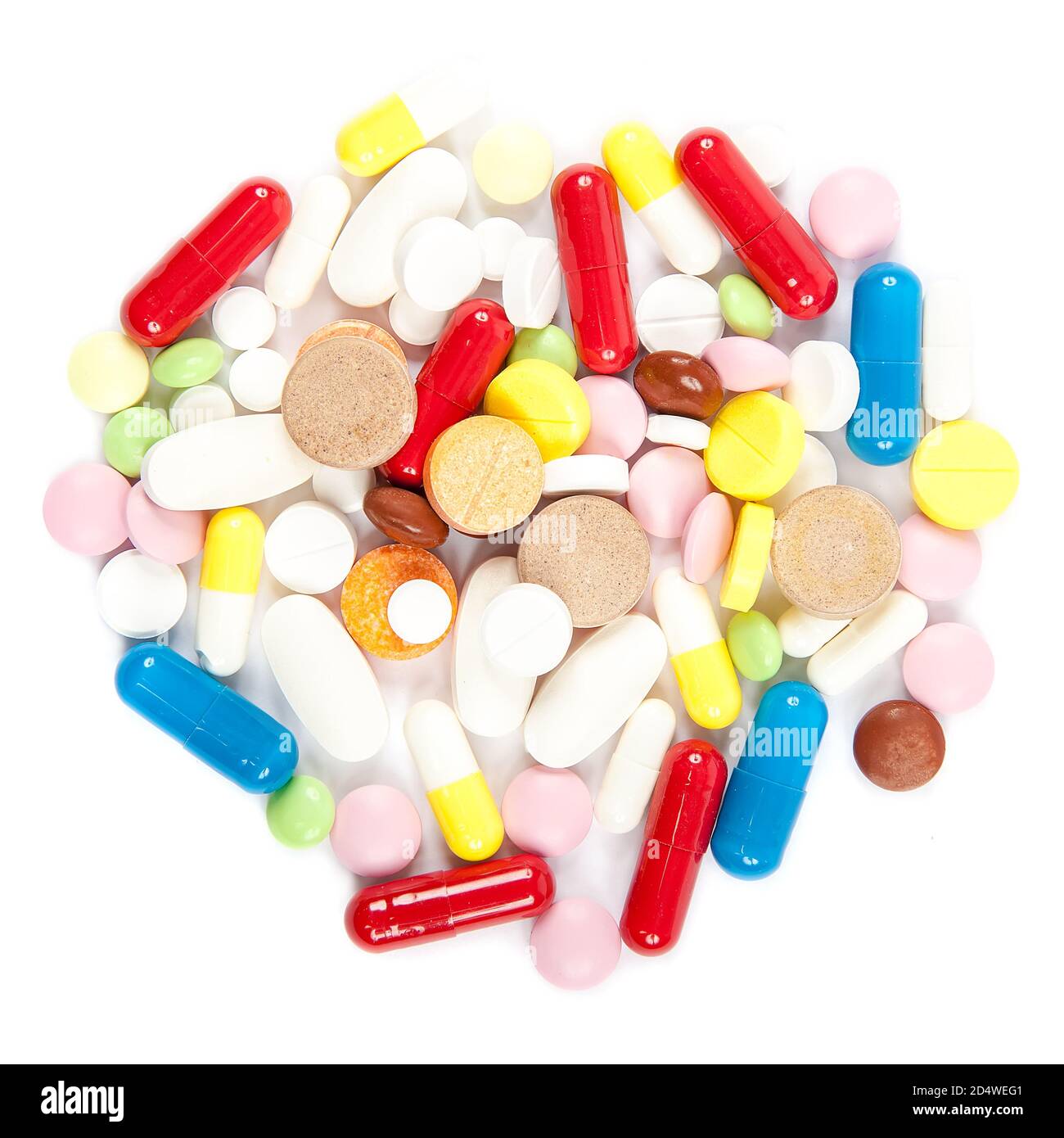 Pills, capsules isolated on white background. Medicaments. Medicines ...