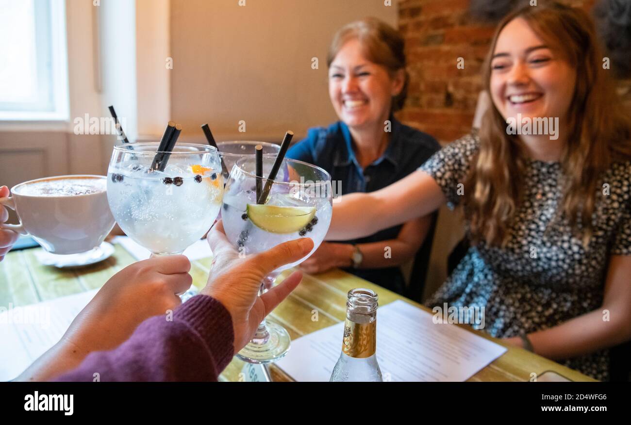 Woman drinking gin hi-res stock photography and images - Alamy