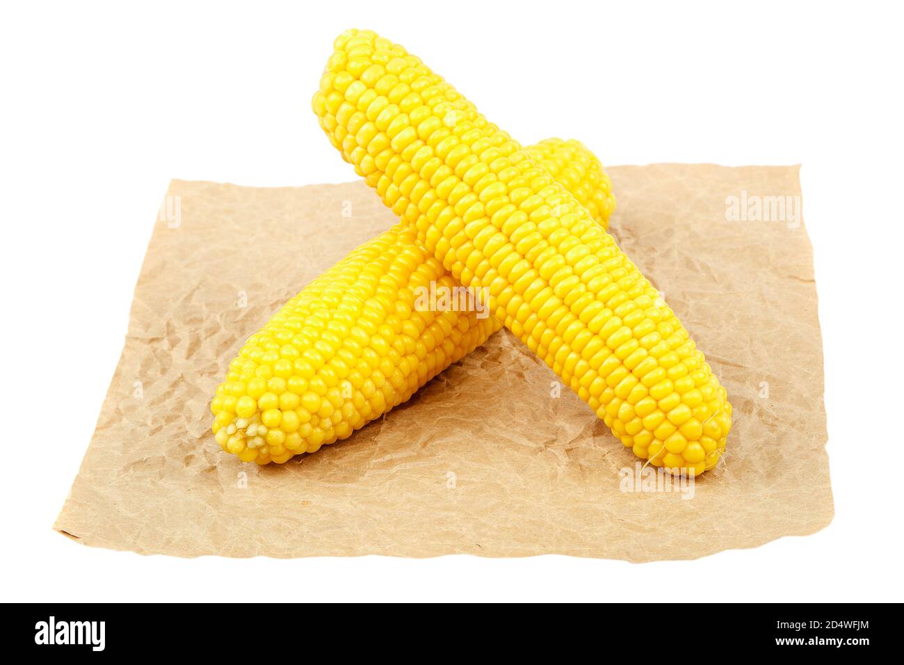 Sweet corn isolated on white background Stock Photo - Alamy