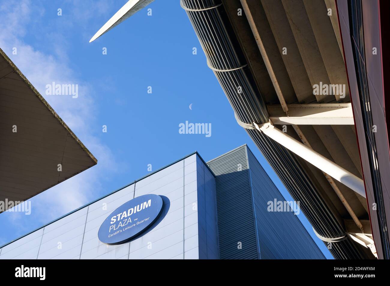 Construction and redevelopment in Cardiff city centre, South Wales ...