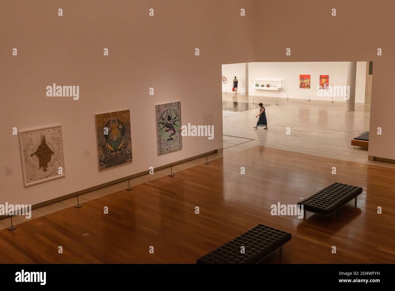 Brisbane, Australia - March 21st, 2020: The interior of the museum of ...